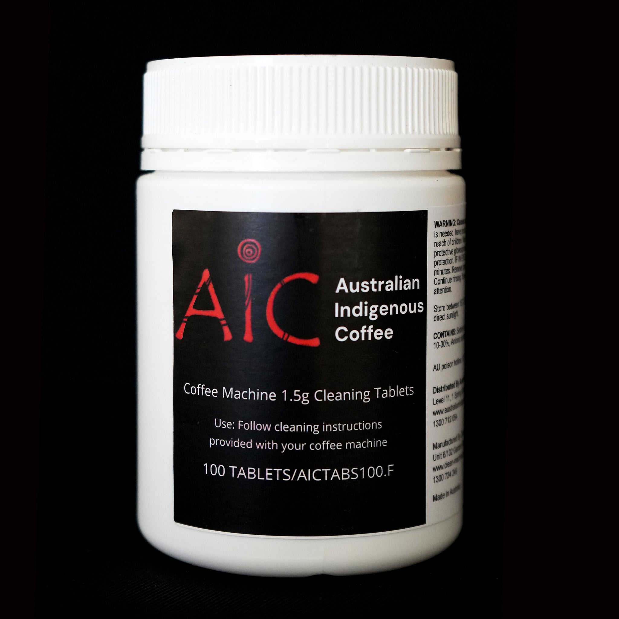 AIC Coffee Machine 1.5g Cleaning Tablets – Australian Indigenous Coffee